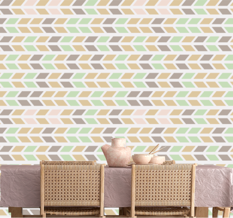 Chevron arrow pattern wallpaper horizontal stripes